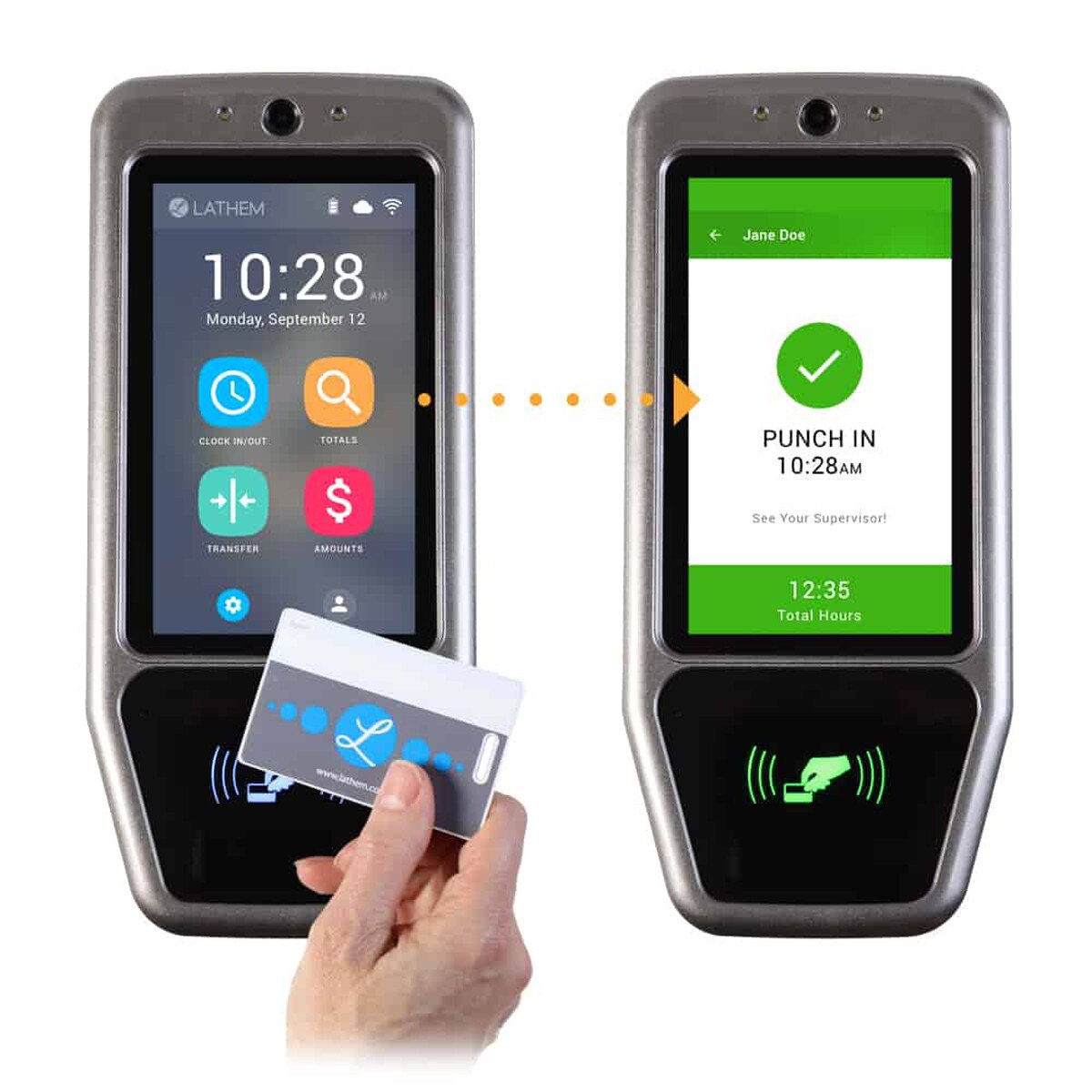 Lathem | PXPROX Proximity Badge Time Clock for PayClock Online Only